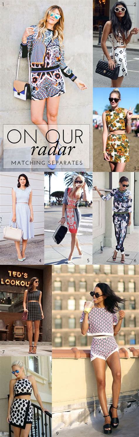 On Our Radar Matching Separates Glitter Guide Matching Separates