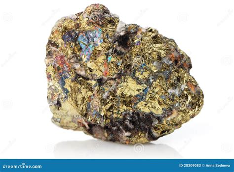 Chalcopyrite Stock Image Image Of Blue Geology Metallic 28309083
