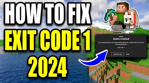 How To Fix Minecraft Exit Code 1 Best Method YouTube