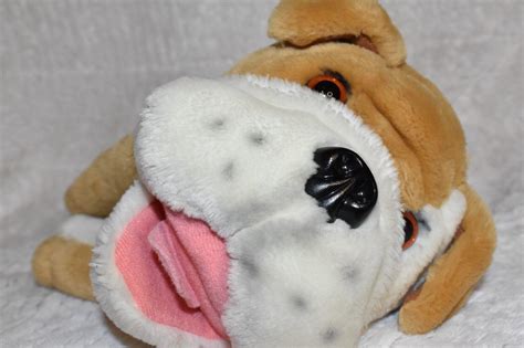 Vintage Dakin Hand Puppet Jake The Bulldog Makes Sound 10