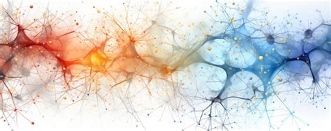 Premium Ai Image A Colorful Network Of Interconnected Nodes In
