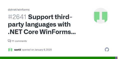 Support Third Party Languages With Net Core Winforms Designer Issue Dotnet Winforms