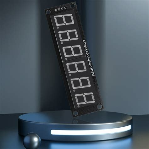 Módulo Led Digital De 056 Pulgadas Tm1637 De 6 Dígitos Y 7 Segmentos