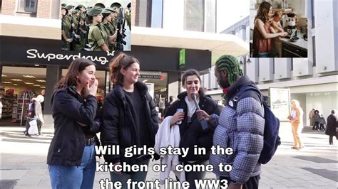 Girls Choose Between Kitchen Or The Frontline For Ww3 Youtube