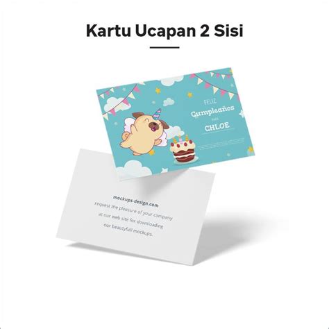 Jual Kartu Ucapan Custom 2 Sisi Ukuran A6 Greeting Card Kota