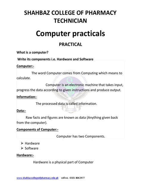 Computer Practicals 2nd Year Pdf Pdf Antivirus Software Computer
