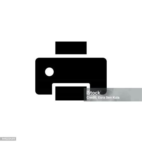 인쇄물 단색 아이콘입니다 디자인은 웹 페이지 모바일 앱 Ui Ux 및 Gui 디자인에 적합합니다 0명에 대한 스톡 벡터 아트 및 기타 이미지 Istock