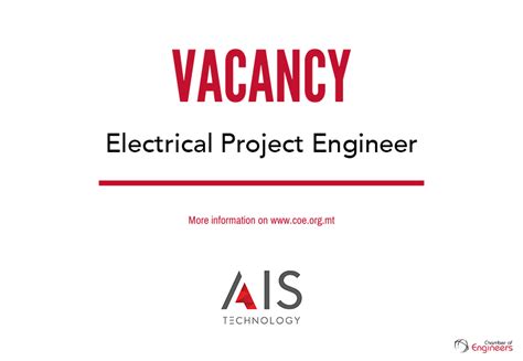 Electrical Project Engineer Chamber Of Engineers