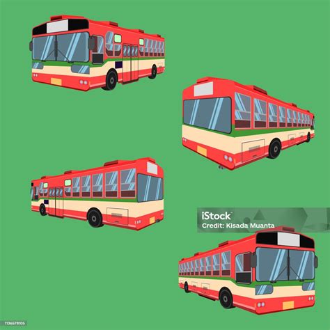3d 타이어 버스 레드 그린 화이트 전송 자동차 차량 드라이버 운임 여객 버스나 옴니 버스 코치 레일 벤치의 자 좌석 안락 매트리스 강화 패드 벡터 일러스트 레이 션 공항에