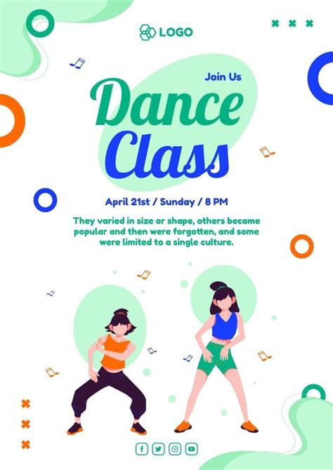 Hand Drawn Dance Class Join Us Poster In 2025 Dance Poster Design Dance Poster Class Poster