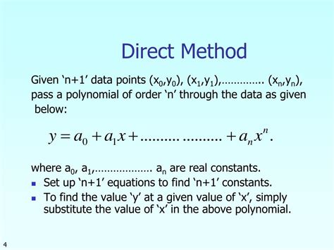 PPT Direct Method Of Interpolation PowerPoint Presentation Free Download ID