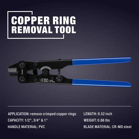 Pex Crimp Ring Removal Tool For 12341 Inch Copper Rings — Icrimp Tools