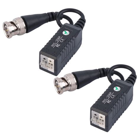 Passive Video Balun For Cctv Hd Camera Black Hifi It Park