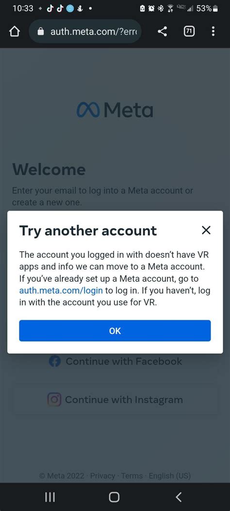 Keep Getting This Error When Trying To Merge With Meta I Merged My
