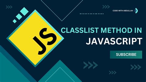 Mastering Javascript Classlist Methods A Complete Guide Youtube