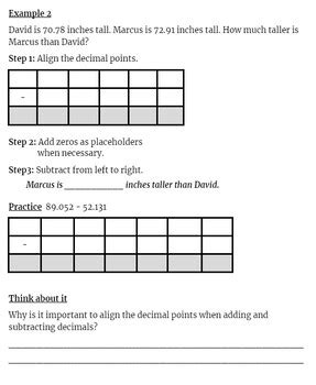 Decimal Computation Guided Notes By James Eaton TPT