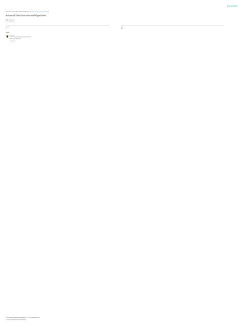 E Book Advanced Data Structures And Algorithms Pdf Queue Abstract