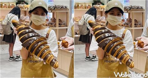58公分巨大可頌麵包！韓風麵包「小鳥吃吐司」超巨大可頌、叉燒軟歐包強勢開賣，新分店「圓山花博店」麵包控先朝聖。 Beanfun