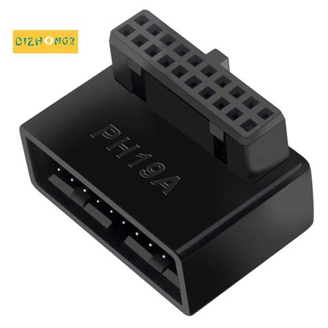 Ph19b Usb 3 0 Internal Header Usb3 0 19 20p Socket 90 Degree Adapter Converter For Computer