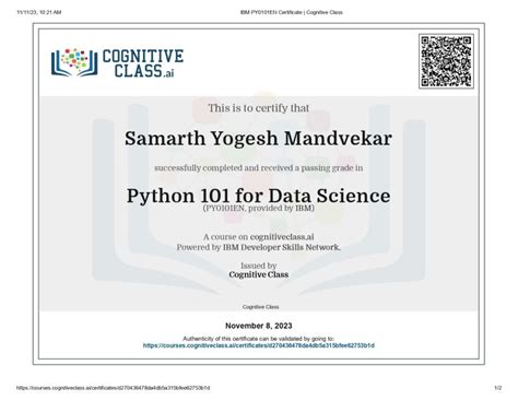 Samarth Mandvekar On Linkedin Pythonfordatascience Ibm