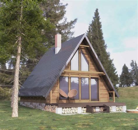 A Frame Kuća 1 Drvo Pro Forest House