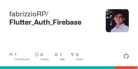 Github Fabrizziorpflutterauthfirebase