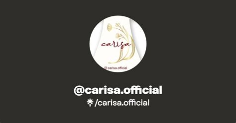 Carisaofficial Instagram Facebook Tiktok Linktree