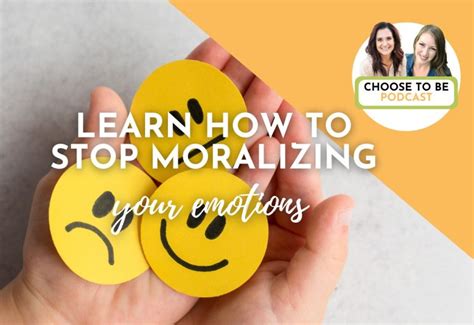 Quit Moralizing Your Emotions Choose Recovery Services
