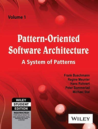 buy pattern oriented software architecture a system of patterns vol 1