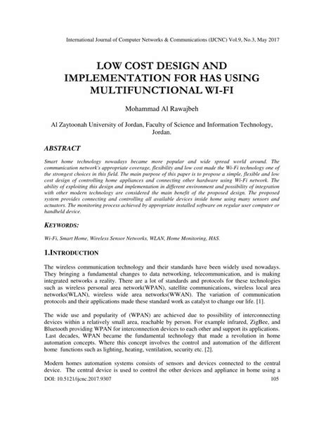 pdf low cost design and implementation for has … ijcnc