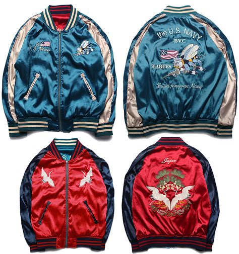 China Custom Fashion Embroidered Reversible Souvenir Satin Bomber