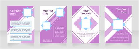 브랜드 인지도 빈 브로셔 레이아웃 디자인 제품을 홍보합니다 텍스트에 대한 빈 복사 공간이 있는 세로 포스터 템플릿 집합입니다 미리 만들어진 기업 보고서 수집 편집 가능한