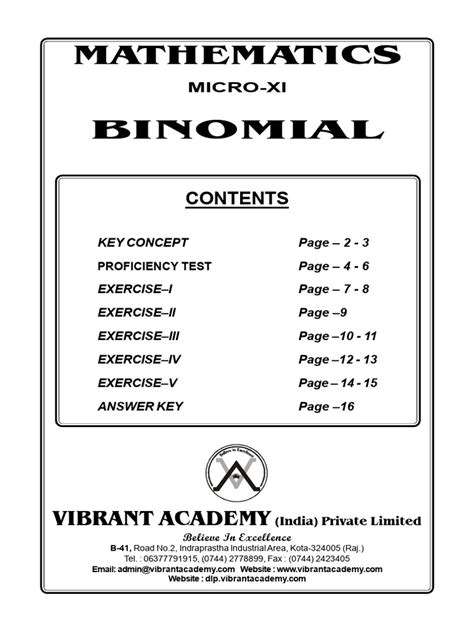 Binomial Pdf