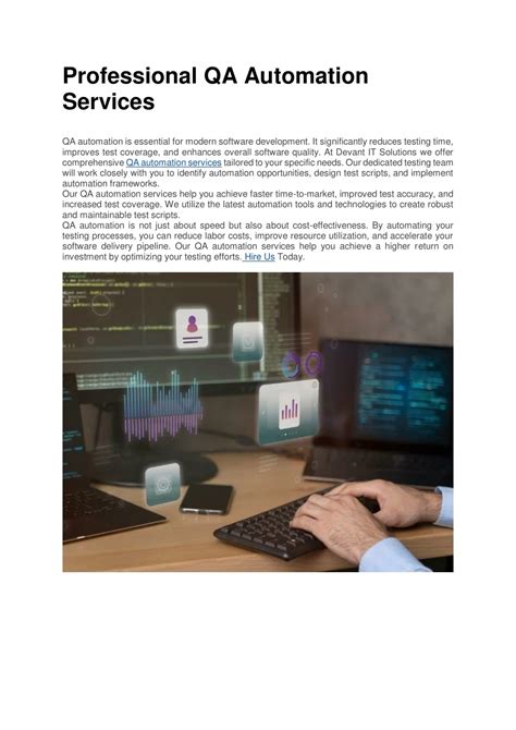 Ppt Professional Qa Automation Services Powerpoint Presentation Free