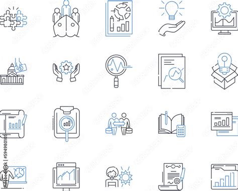 Mapping And Charting Line Icons Collection Cartographer Atlas Navigation Topography Terrain