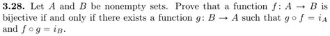 solved 3 28 let a and b be nonempty sets prove that a