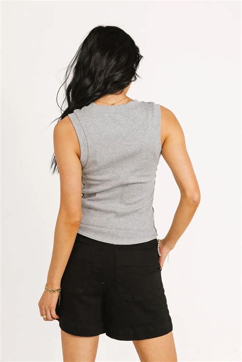 Ruby Tank In Grey Böhme