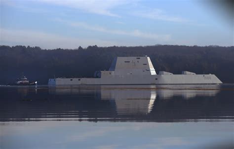 Us Navys Largest Destroyer Ever Heads Out To Sea For First Time