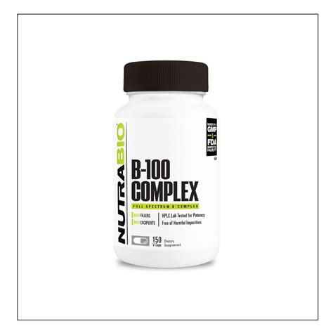 Nutra Bio Vitamin B 100 Complex
