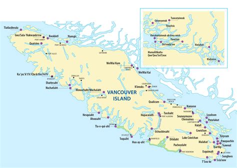 Vancouver Island Map First Nations Atmjt