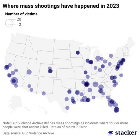 The Us Surpasses 100 Mass Shootings In 2023—heres Every Event Mapped Digital Journal