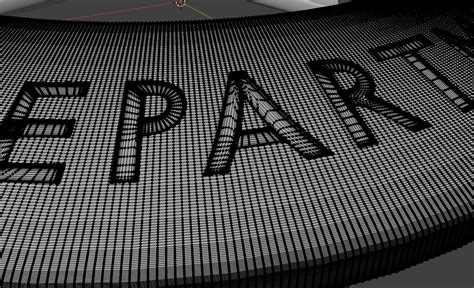 Text Mesh Boolean Issues — Mosaic Like Artifacts Modeling Blender