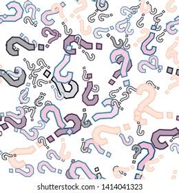 Quiz Seamless Pattern Question Marks Doubt Stock Vector Royalty Free Shutterstock