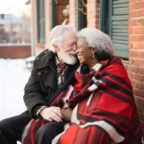 Premium Ai Image Loving Old Interracial Couple Is Enjoying A Romantic