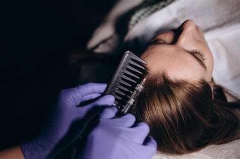 Premium Photo Diagnostic Complex For Microscopic Examination Of Hair And Skin Of The Scalp