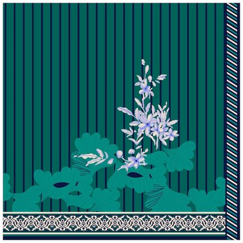 디지털 및 텍스타일 디자인 패턴 프리미엄 벡터