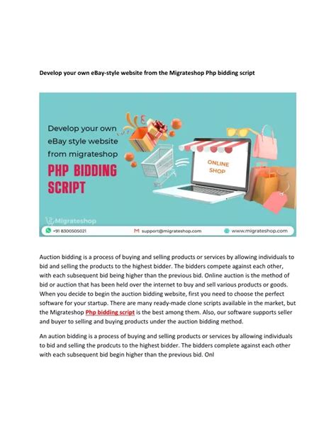 Ppt Best Php Bidding Script To Build Your Online Auction Website