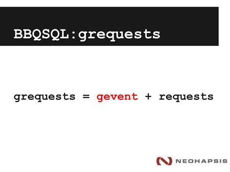 PDF Rapid Blind SQL Injection Exploitation With BBQSQL Defcon