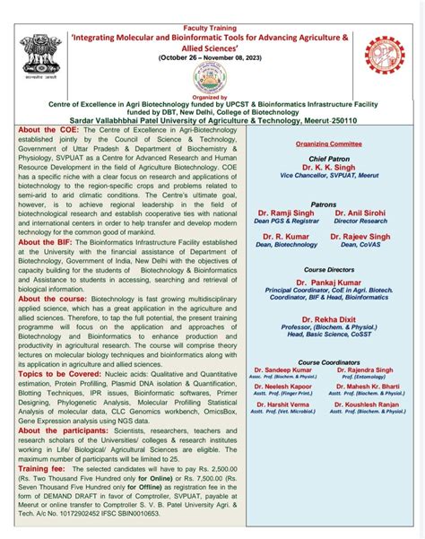 Integrating Molecular And Bioinformatic Tools For Advancing Agriculture