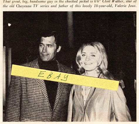 1968 Clint Walker Tv Guide Ad Clipping With Daughter 18 Year Old